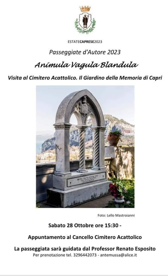 Estate Caprese: Passeggiate d'Autore 2023, "Animula vagula blandula ...